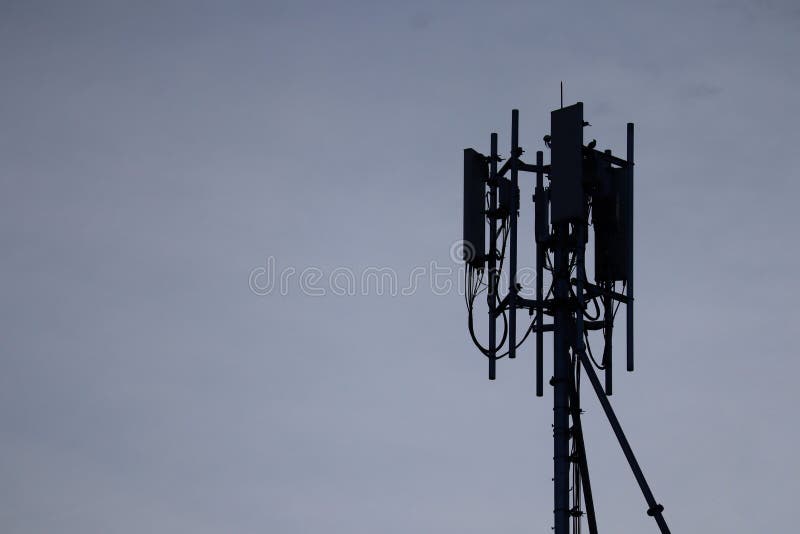 Telecommunication Towers 3G 4G 5g Internet Data System or Satellite TV ...