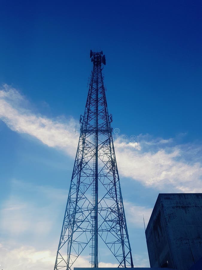 Telecommunication of Transmission Media. Stock Photo - Image of ...