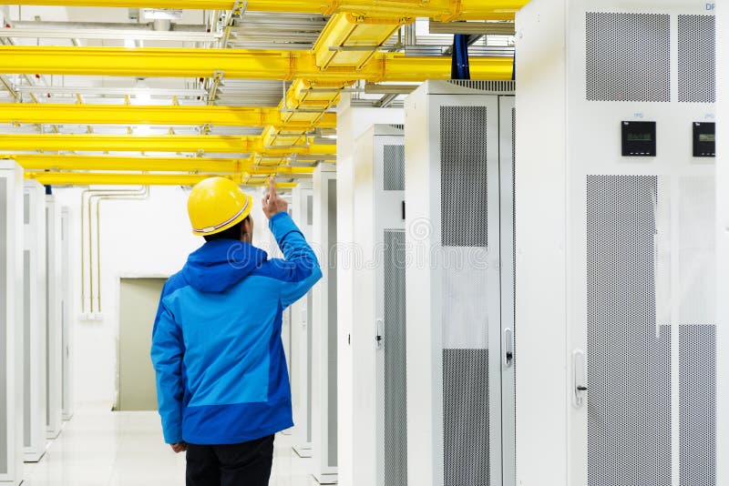 Telecommunication Unit in Telecommunication Room Stock Image - Image of ...