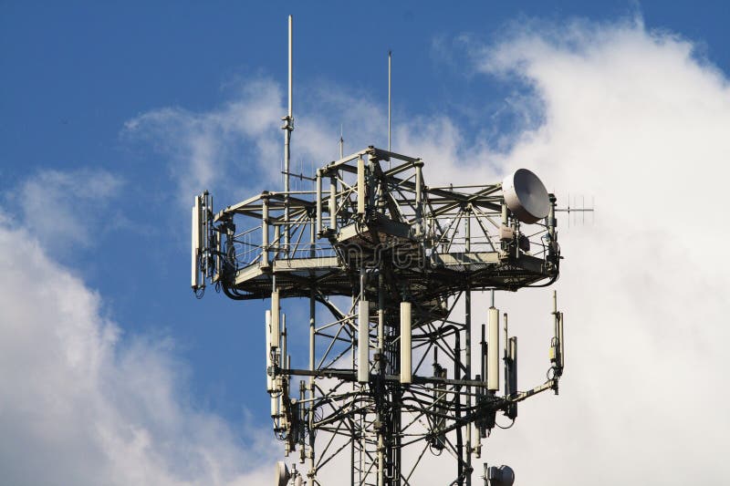 Telecommunicate pillar stock image. Image of antenna, phone - 2941481
