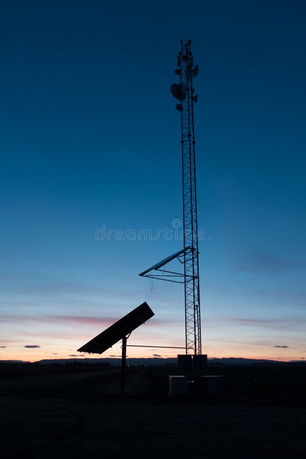 Telecommunications Cell Tower Stock Image - Image of cellular ...