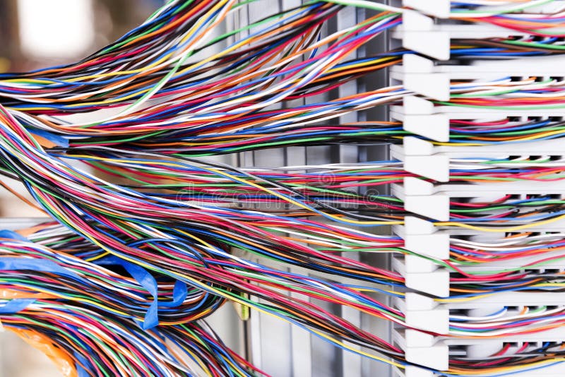 Telecommunications Equipment in the Room Stock Image - Image of tech ...