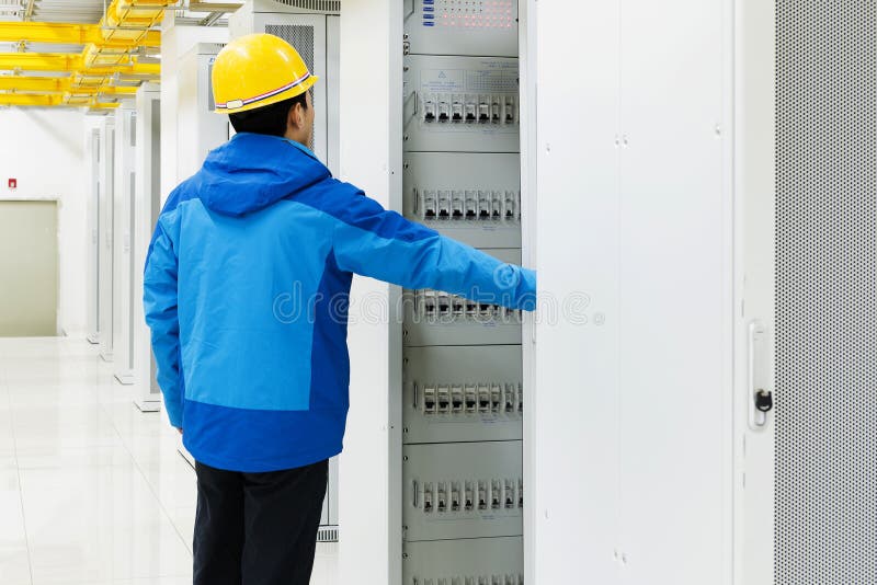 Telecommunications Equipment in the Room Stock Photo - Image of rack ...
