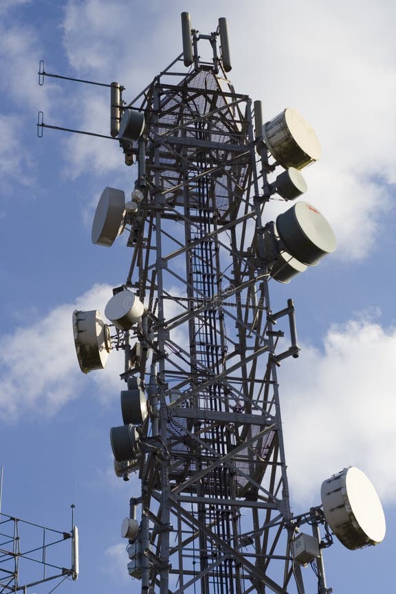 Telecommunications mast stock photo. Image of antenna, dish - 645492