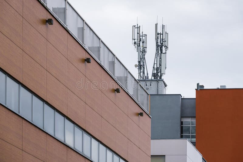Telecommunications network stock photo. Image of station - 315639892