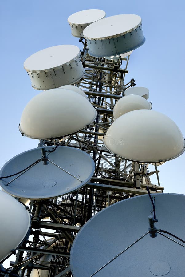 Telecommunications tower 3 stock image. Image of commercial - 3257381