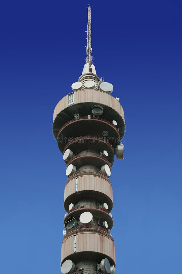 Telecommunications Tower stock photo. Image of antenna - 13364938
