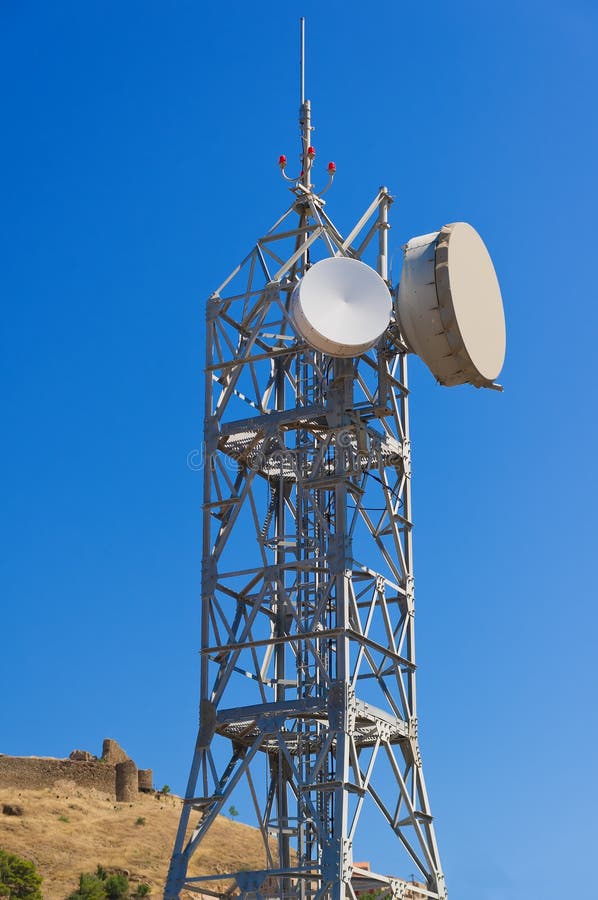 Towers of Telecommunications. Stock Photo - Image of reception, radio ...