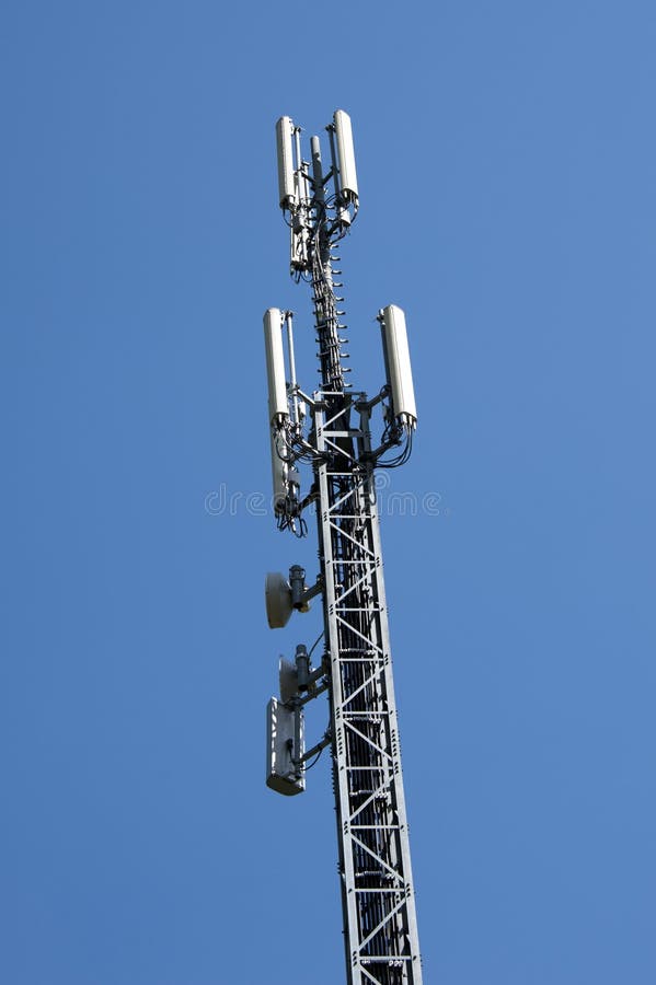 Telecommunications tower stock photo. Image of pylon - 26382676