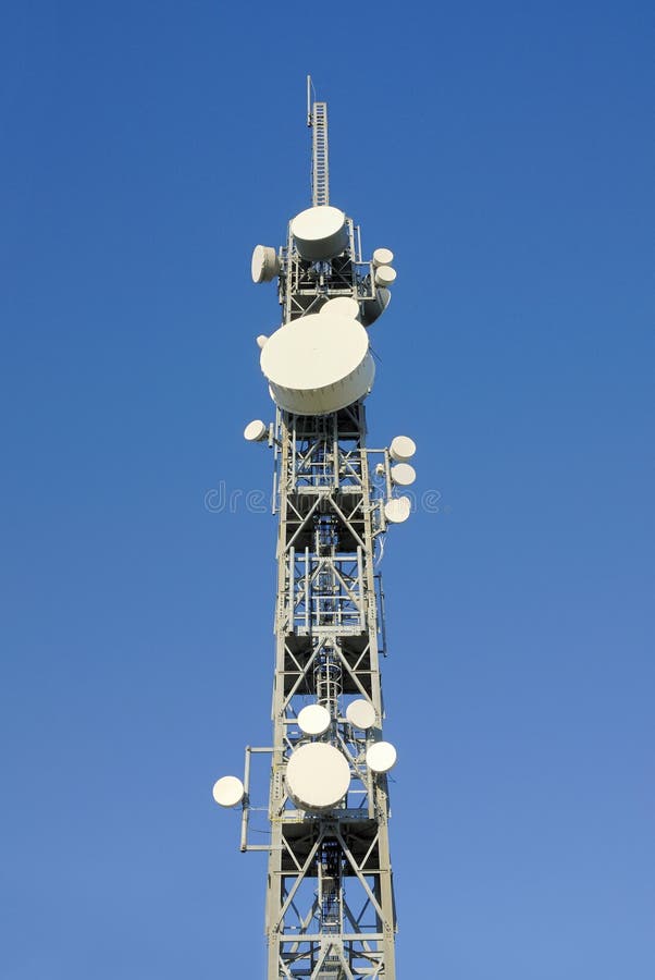 Telecommunications tower stock photo. Image of mobile - 3777604