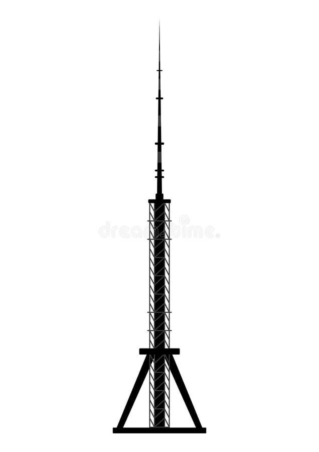 Radio or Mobile Phone Base Station. Stock Vector - Illustration of ...