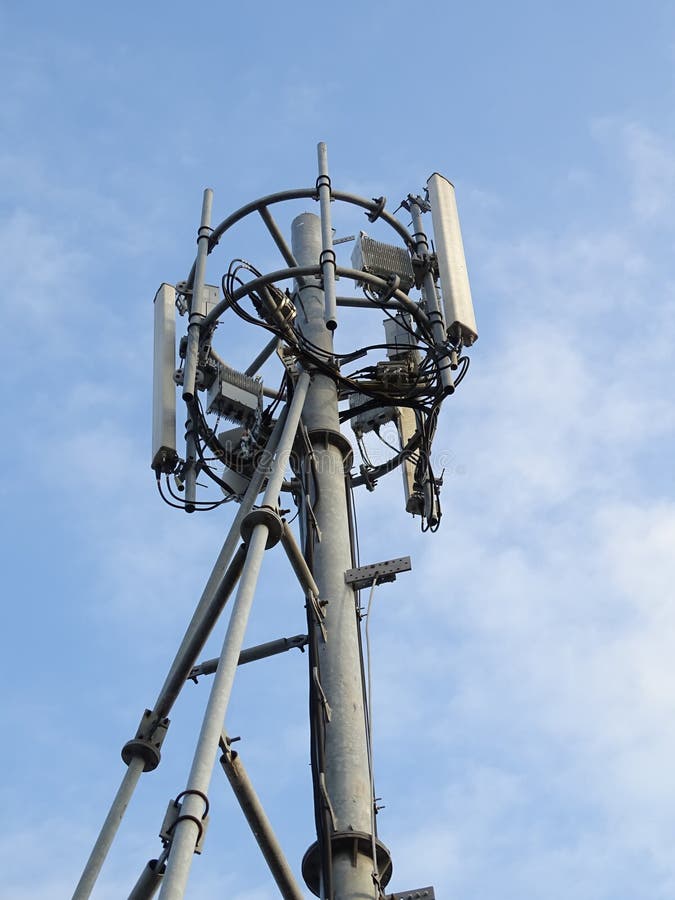 Telecommunications Tower, Internet Service Provider Stock Image - Image ...