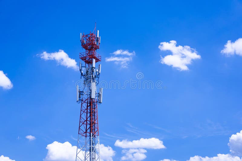 Telecommunications Tower, Transmitter, Wireless Communication Antenna ...