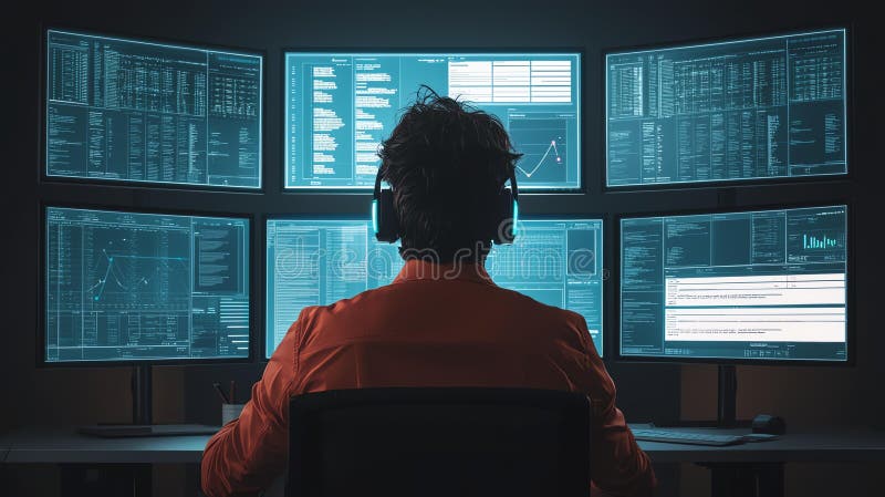 Telecommute Spaces, Virtual Office, Professional, Data Analyst Working ...