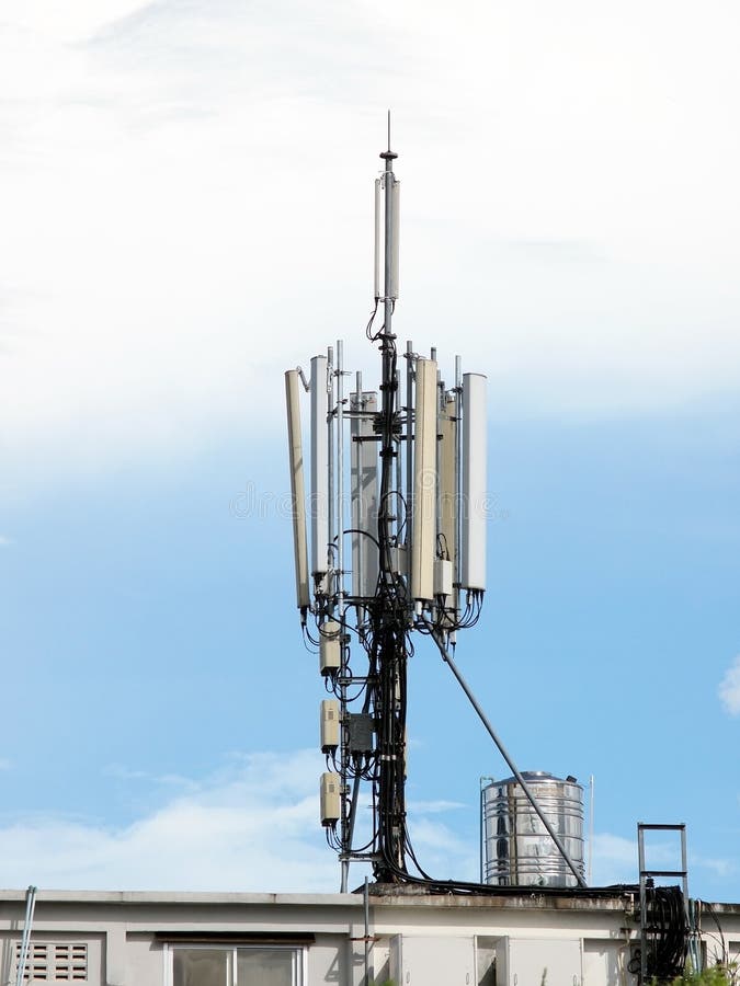 Telecoms Antenna stock image. Image of signal, mobile - 34266839