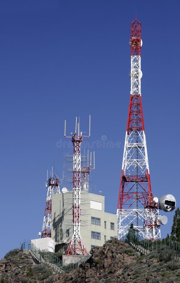 Telecoms Masts stock image. Image of telecoms, transmittor - 2000759