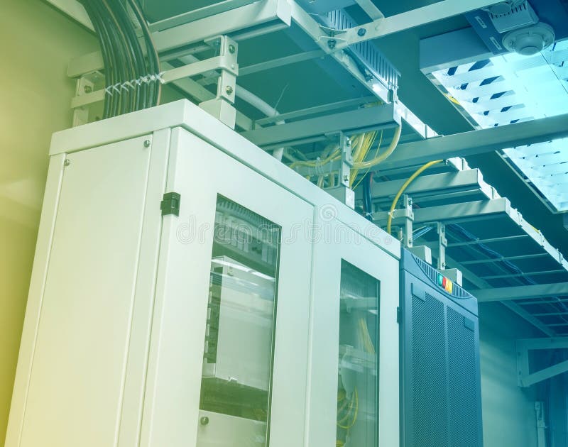 Telecoms server room stock image. Image of fiber, transmission - 50206663