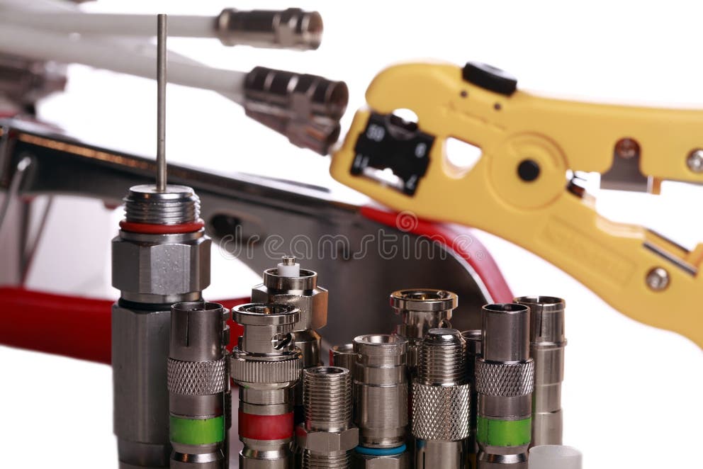 Telecomuniaction Equipment Used in CATV Stock Photo - Image of internet ...