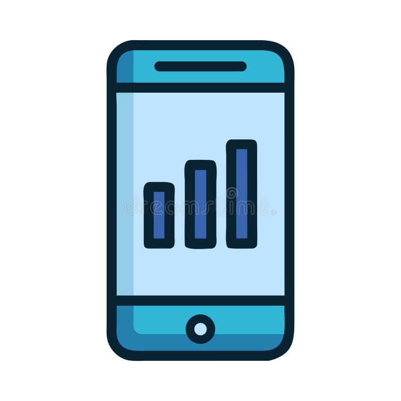Telecomunication Data Smartphone Icon Stock Illustration - Illustration ...