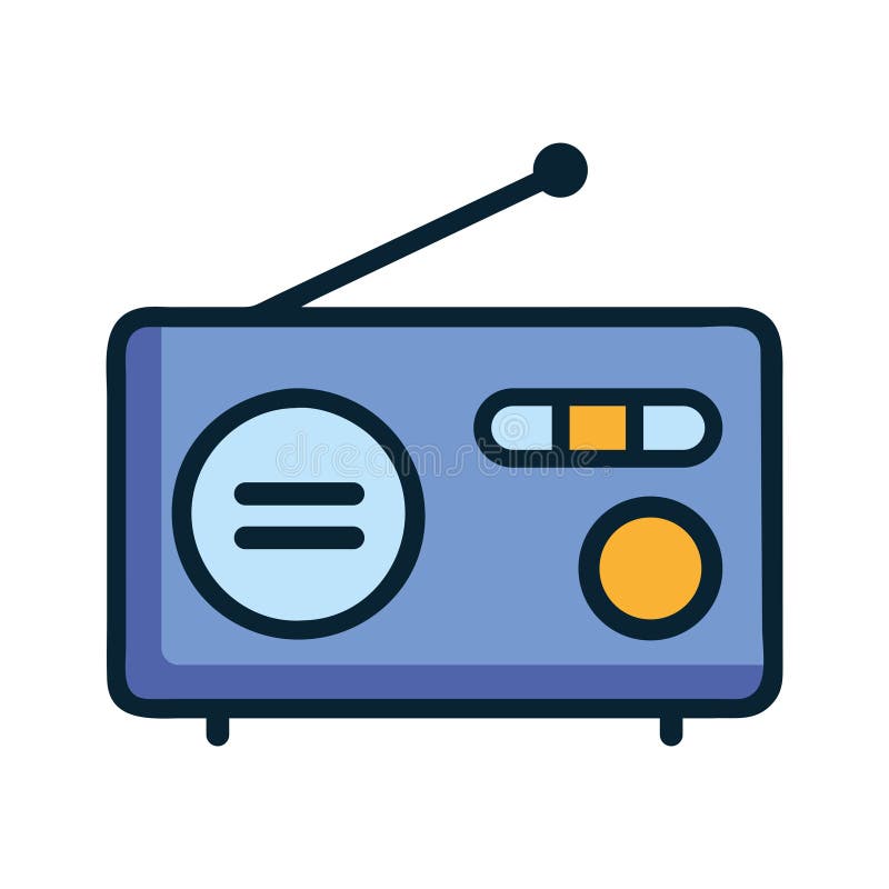 Telecomunication Radio Icon Stock Vector - Illustration of vector ...