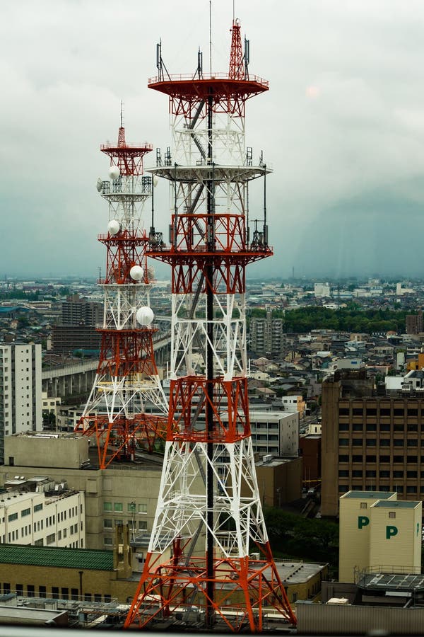 Telecomunication tower stock image. Image of modern, tower - 6492217