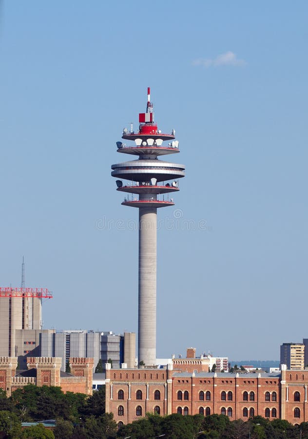 Telecomunication Tower Funkturm Arsenal Stock Image - Image of radio ...