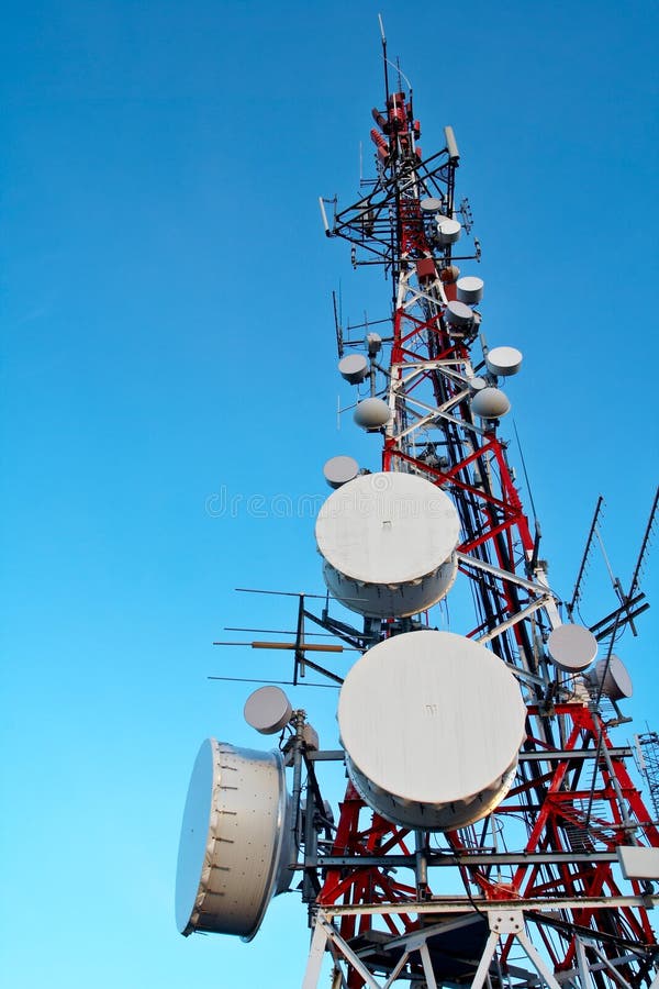 Telecomunications antennas stock photo. Image of steel - 831148