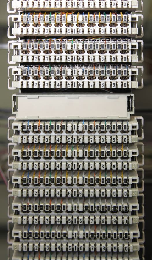 A Telecomunications MDF stock photo. Image of cables - 132693610