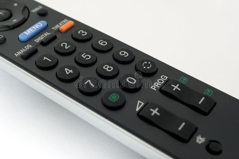 Telecontrol de la TV foto de archivo. Imagen de digital - 10819534