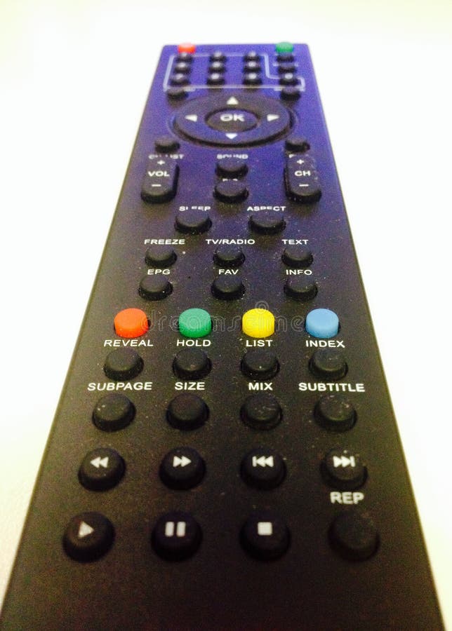 Telecontrol de la TV imagen de archivo. Imagen de alejado - 43221843