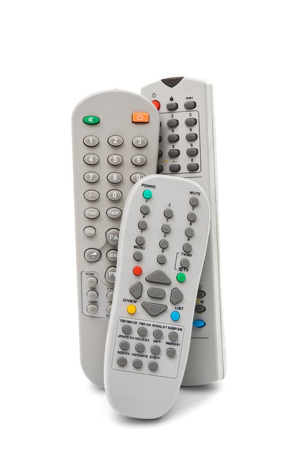 Telecontrol De La TV Aislado Foto de archivo - Imagen de infrarrojo ...