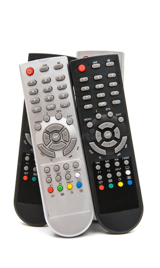 Telecontrol De La TV Aislado Imagen de archivo - Imagen de regulador ...