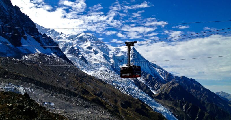 Teleférico En Chamonix Mont Blanc, Francia Imagen editorial - Imagen de ...