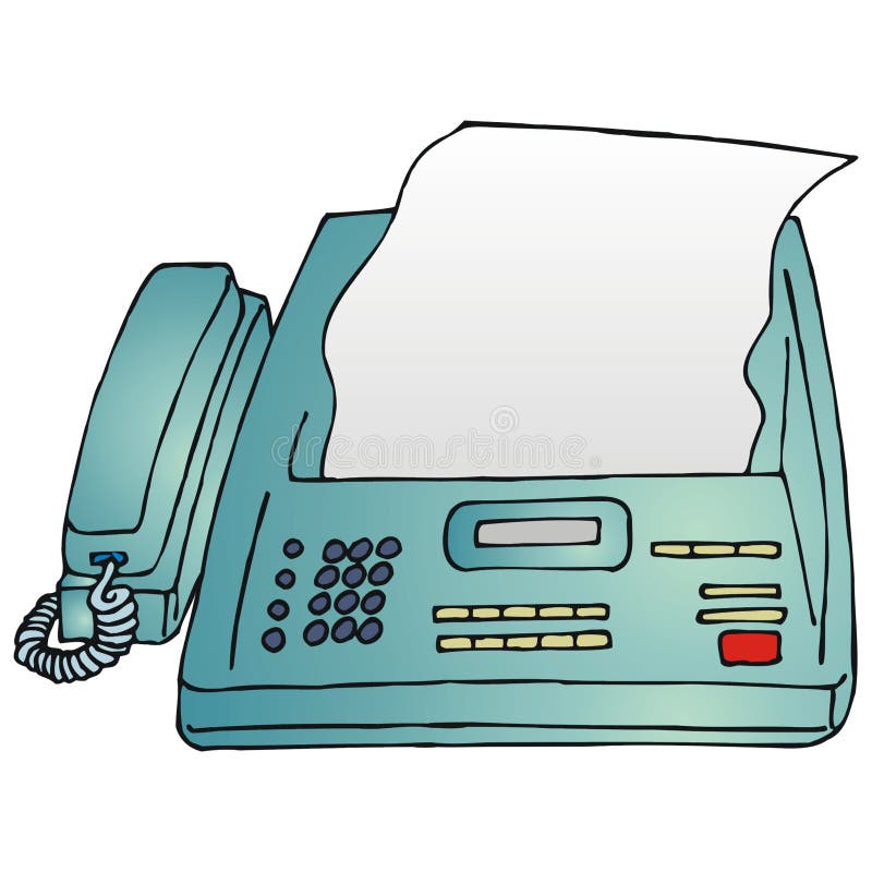 Telefax vektor illustrationer. Illustration av apparat - 3171379