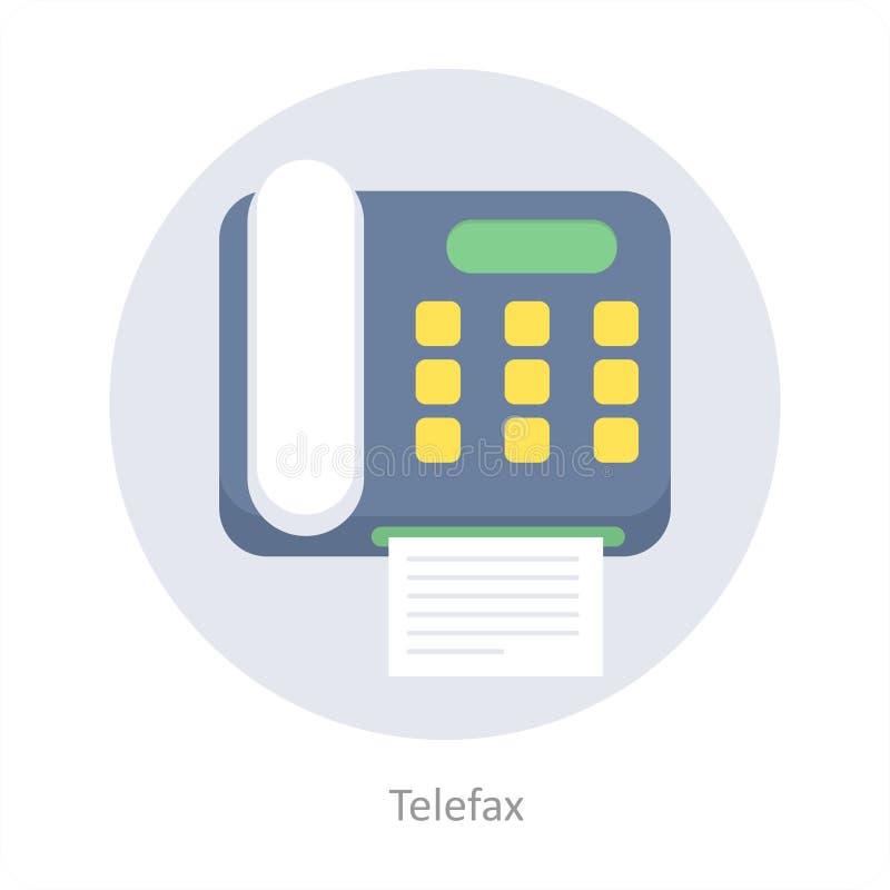 Telefax stock vector. Illustration of design, vector - 264940153