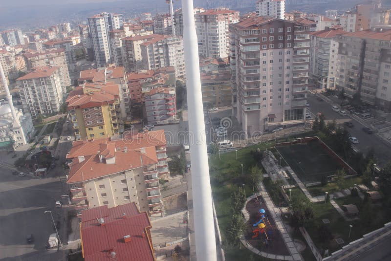 Teleferic in the sky stock image. Image of transportation - 158349069