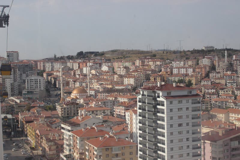 Teleferic in the sky stock photo. Image of teleferic - 158349148