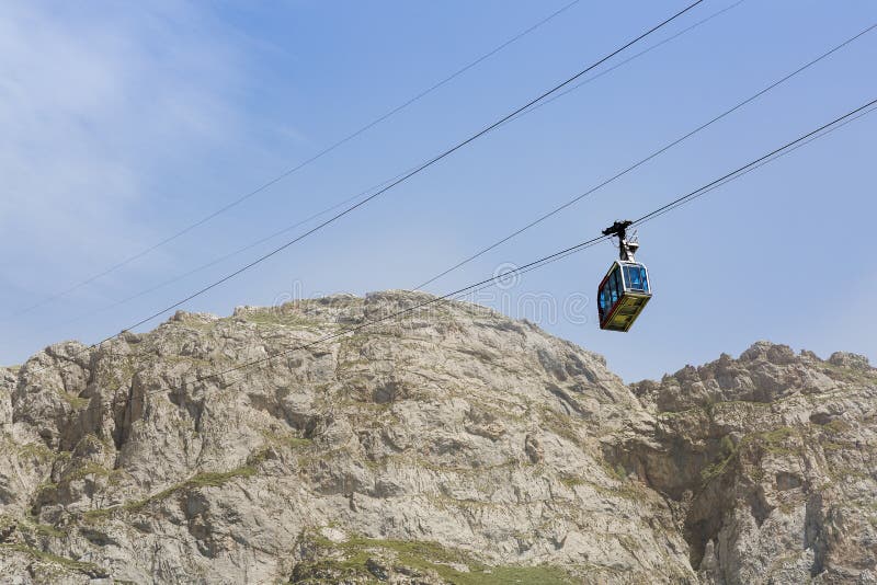 Teleferico stock photo. Image of mountains, nature, tourism - 102346824