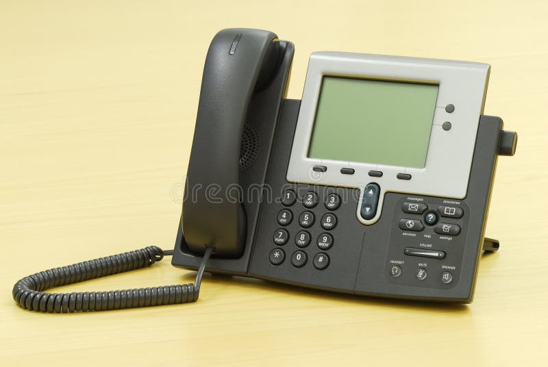 Nahaufnahme VoIP Telefon stockbild. Bild von stimme, telefon - 26371755