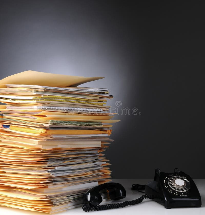 Bunt Av Mappar Mycket Av Dokument Betyda Fotografering för Bildbyråer - Bild av kopia, arkivet ...