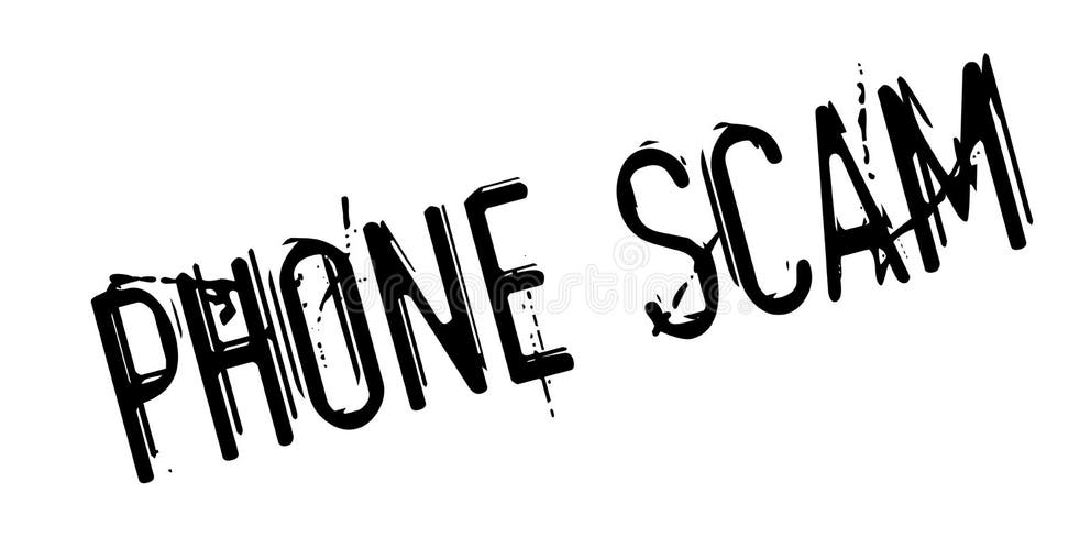 Telefon-Scam-Stempel vektor abbildung. Illustration von schutz - 97218738