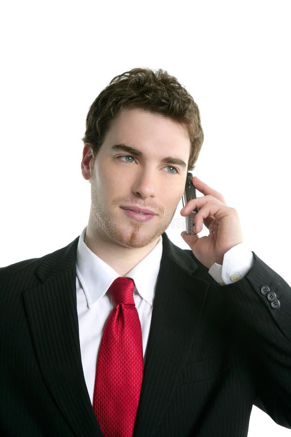 Telefone De Fala Do Terno Considerável Novo Do Homem De Negócios Foto ... Telefone De Fala Do Terno Considerável Novo Do Homem De Negócios Foto ...