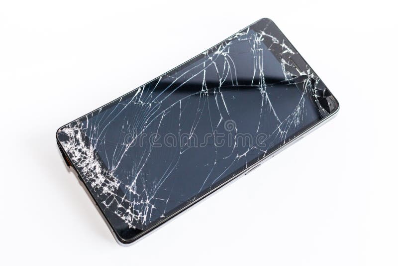Telefono Cellulare Con Lo Schermo Rotto Fotografia Stock - Immagine di ...