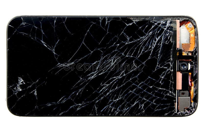 Cellulare rotto immagine stock. Immagine di crepa, commercio - 26660275