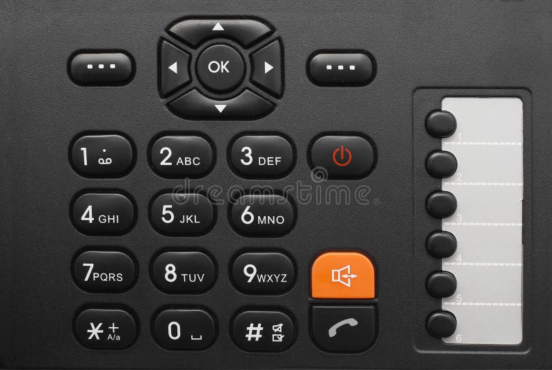 Telefontastaturblock Auf Einem Metall Kann Telefonieren Stockfoto ...