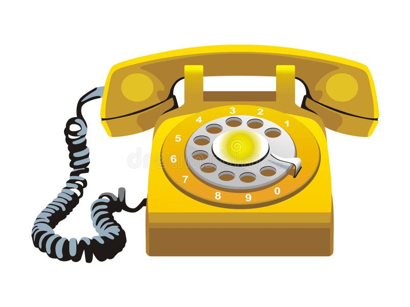 Rood Pictogram Met Symbool Van Telefoon Stock Illustratie ...