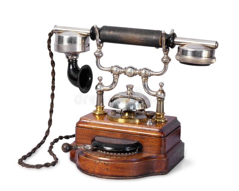 Oude houten telefoon stock foto. Image of antiquiteit - 40356928