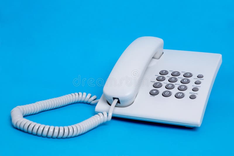 Telefoon stock foto. Image of draad, telefoon, bellen, blauw - 976098