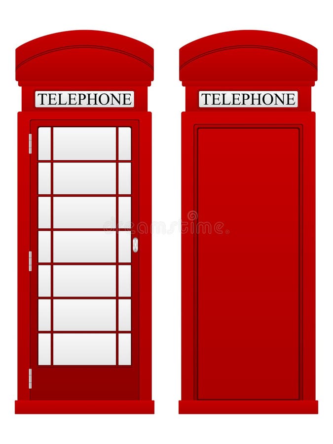 Telefooncel vector illustratie. Illustration of londen - 103405133