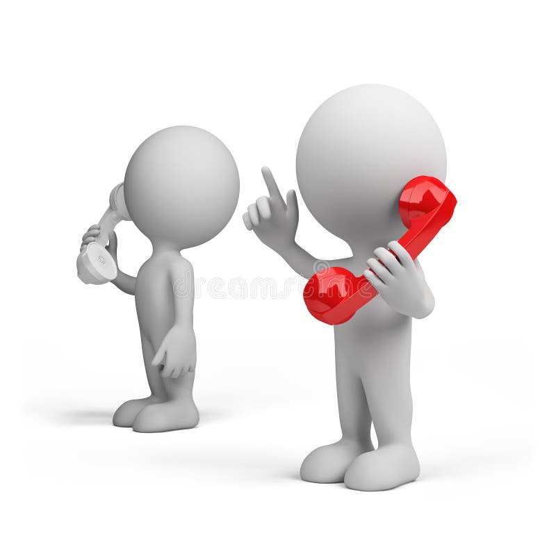 Telefoongesprek stock illustratie. Illustration of teken - 32619678